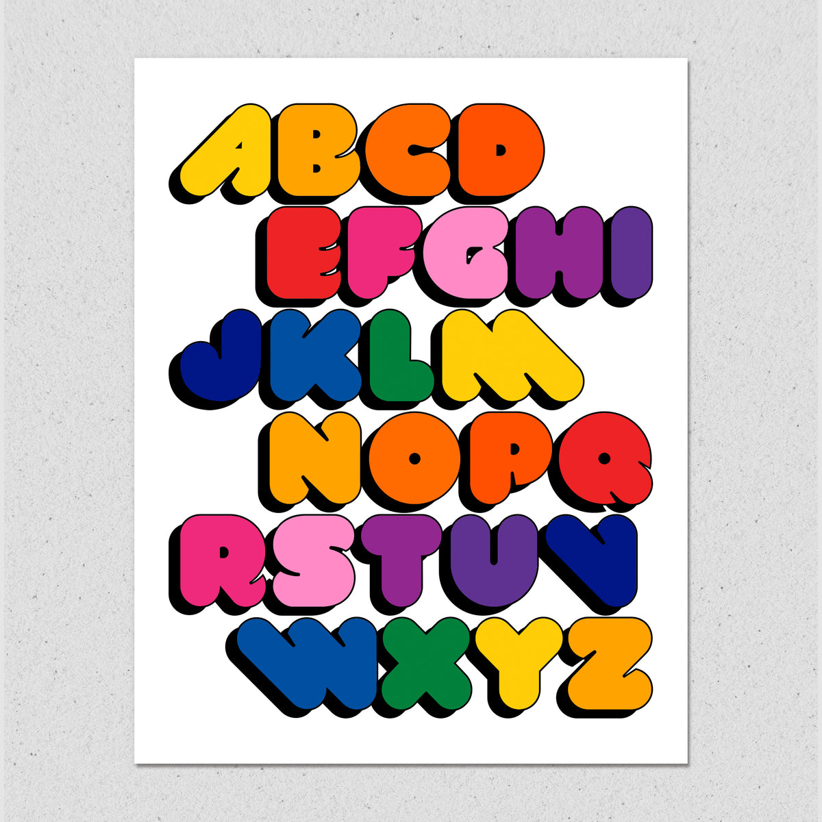 Alphabet Art Print – Circa 78 Designs